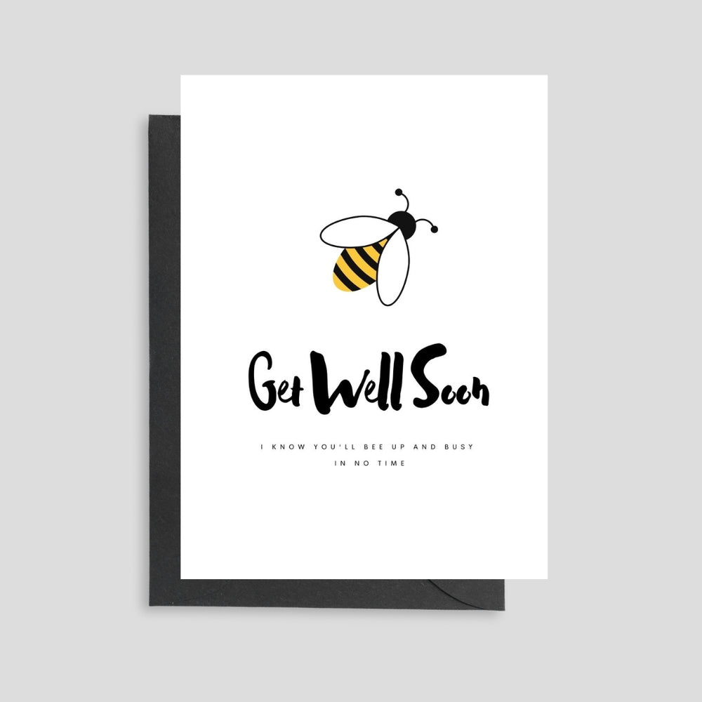 Busy Bee Get Well Soon Card